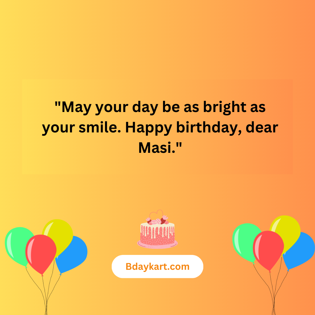 Happy Birthday Wishes for Masi | Happy Birthday Masi - Bdaykart.com
