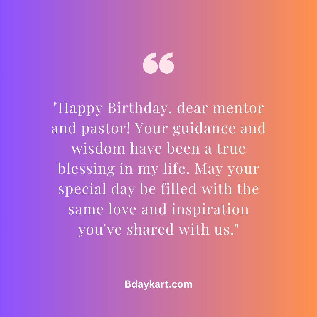 Happy Birthday Pastor | Birthday Wishes for Pastor - Bdaykart.com