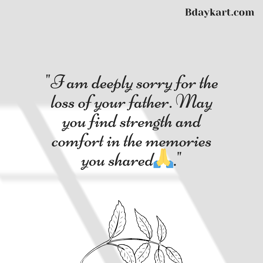 Sympathy Messages for the Loss of a Father - Bdaykart.com